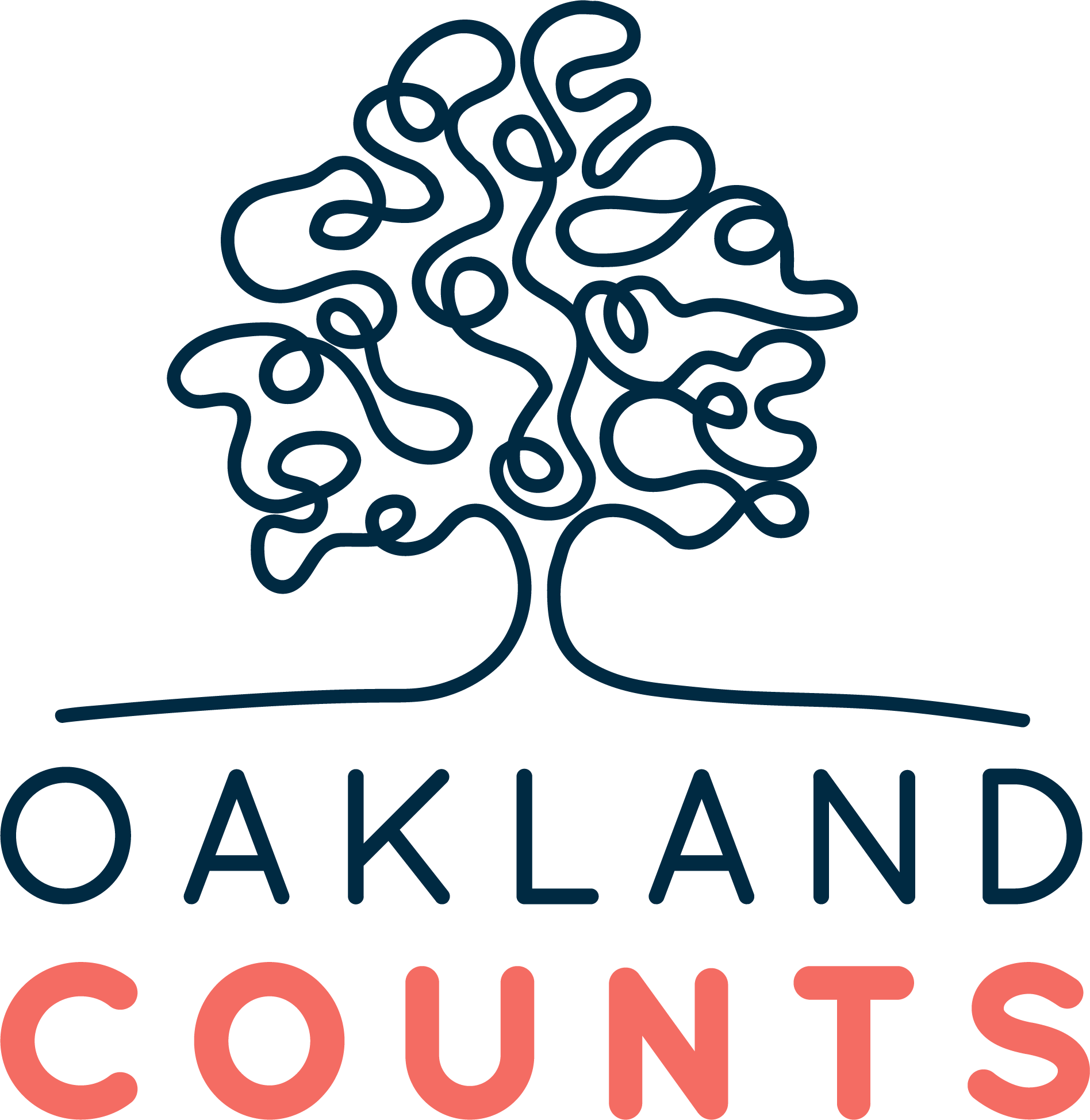Oakland Counts Logo Blue - Oaklandcounts Org Clipart - Full Size ...