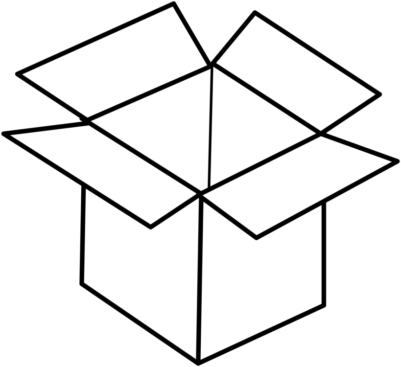 Download Line Art,square,angle - Box Clipart Black And White - Png ...