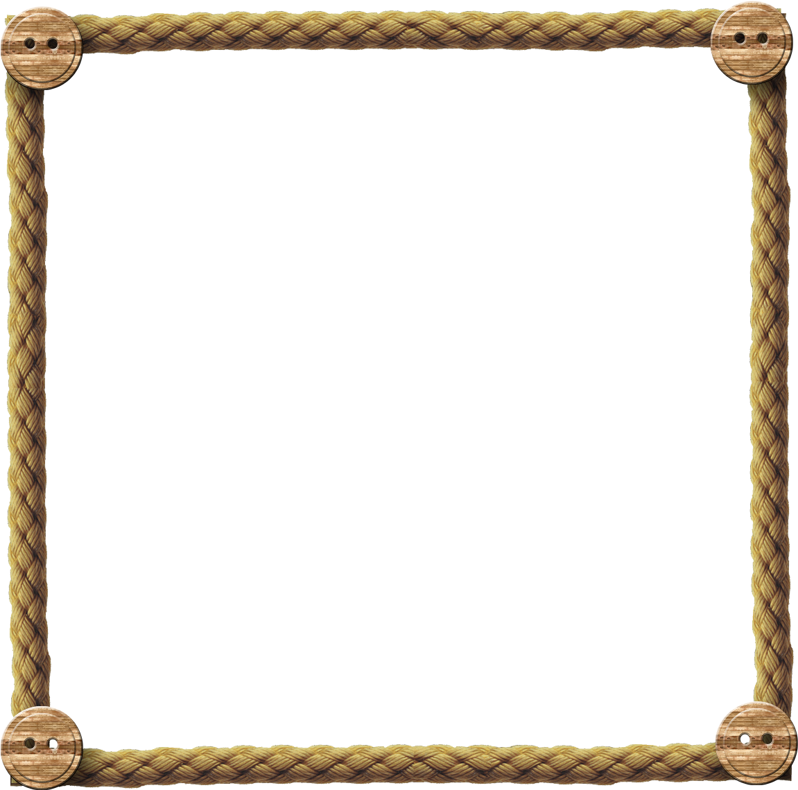 Borders And Frames Rope Picture Frames Clip Art - Rope Design Photo ...