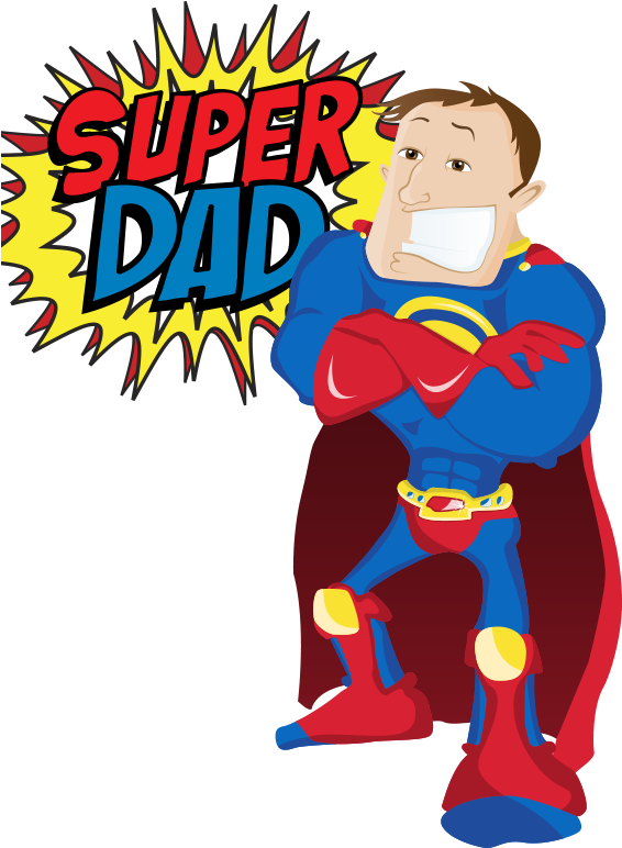 Thumb Image - Father's Day Super Dad Clipart - Full Size Clipart ...