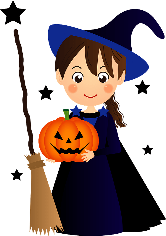 Witch Halloween Clipart - Sticker - Png Download - Full Size Clipart ...
