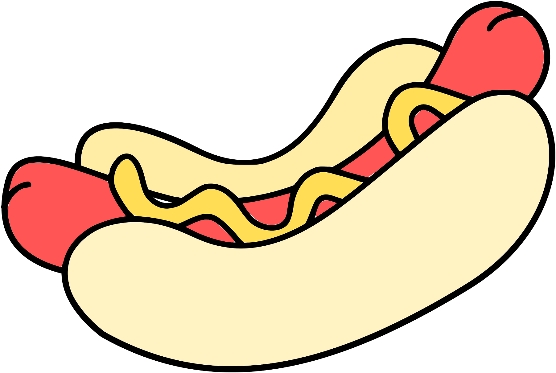 Hot Dog Clip Art - Png Download - Full Size Clipart (#5223018) - PinClipart