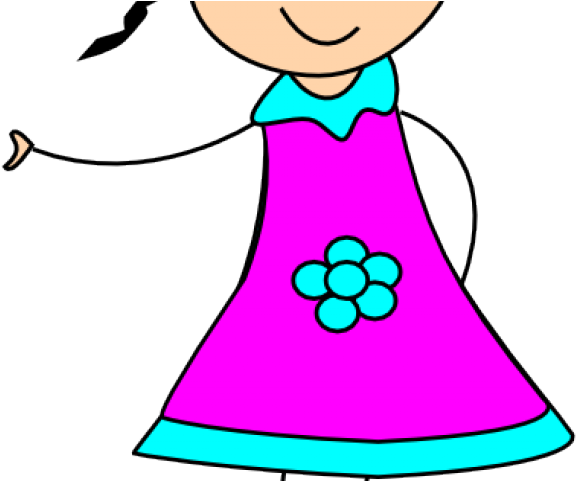 Happy Girl Clipart - Stick Girl Clip Art - Png Download - Full Size ...