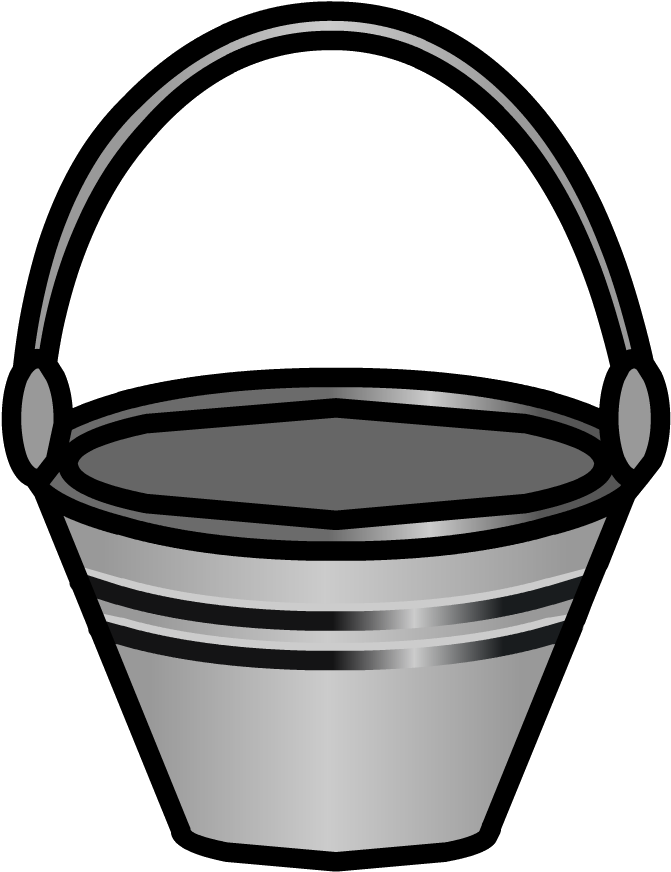 Feeding Bucket - Cartoon Transparent Bucket Png Clipart - Full Size ...