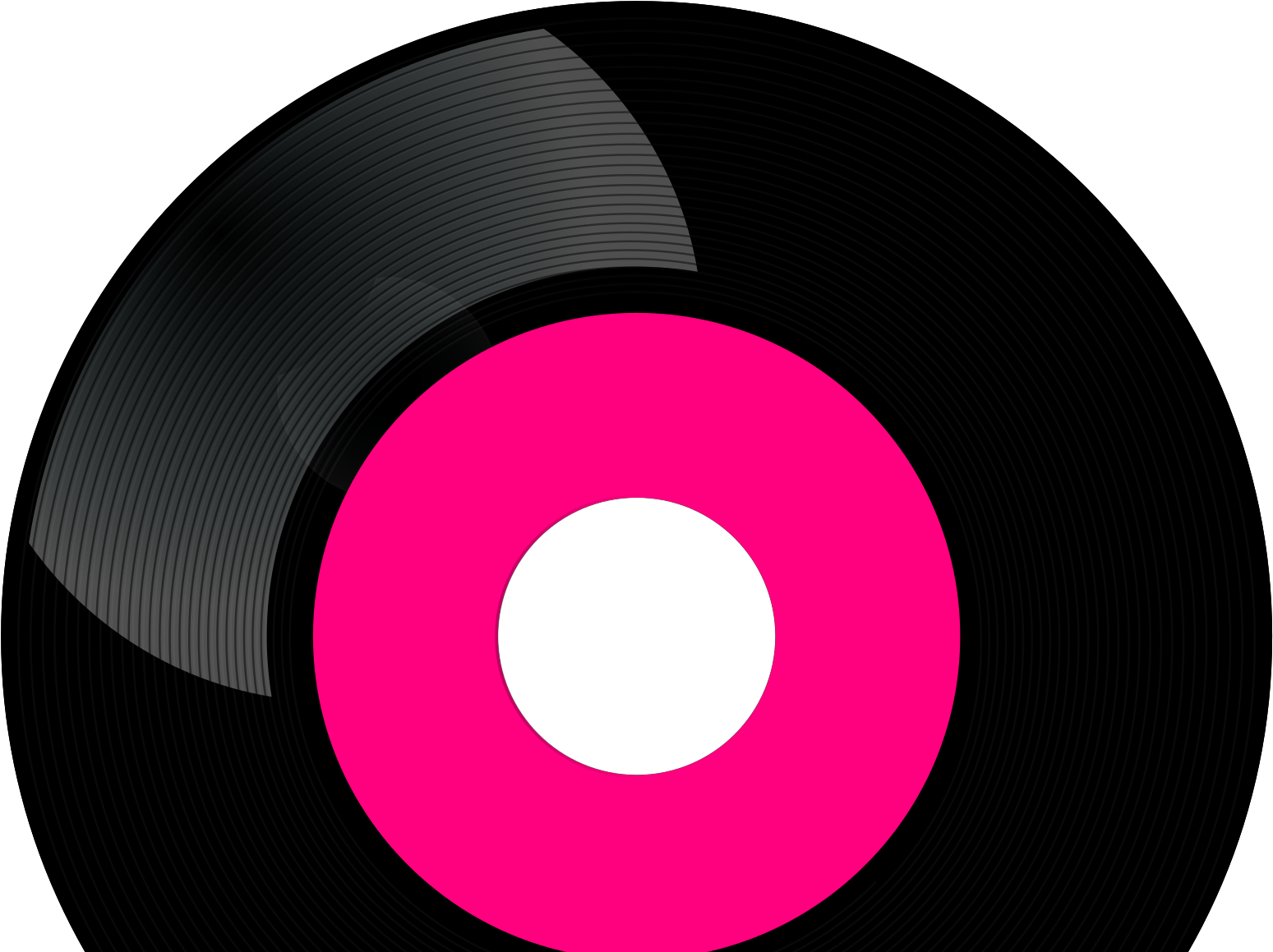 Pink Record Clip Art, Icon And Svg - Brixton - Png Download - Full Size ...