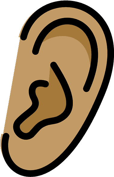 Ear Emoji Clipart - Portable Network Graphics - Png Download - Full ...