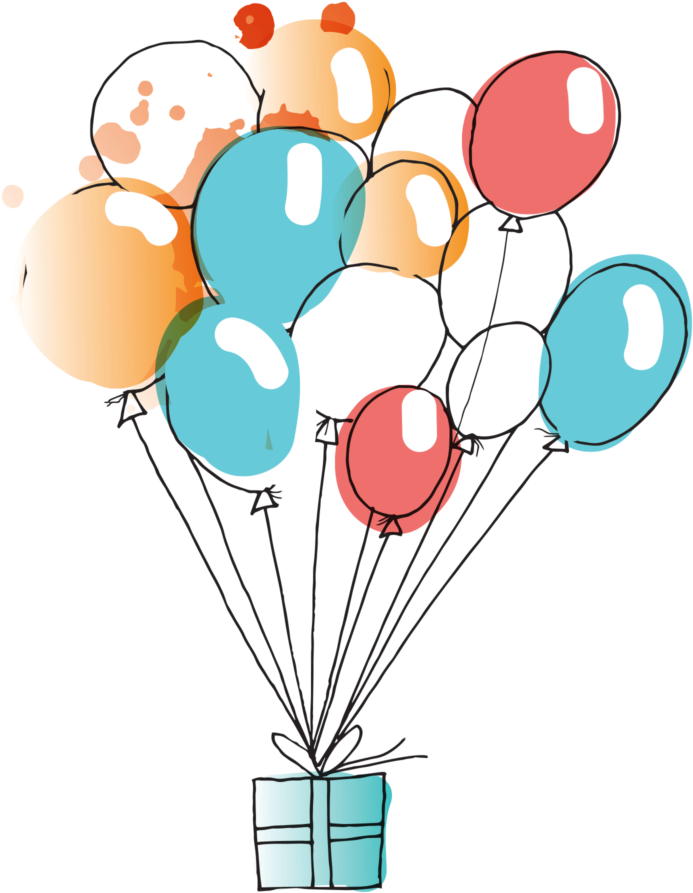 Water Color Balloon Clipart Freeuse Balloons Watercolor - Birthday ...