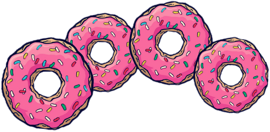 Simpsons Donut Png Clipart - Full Size Clipart (#5229816) - PinClipart