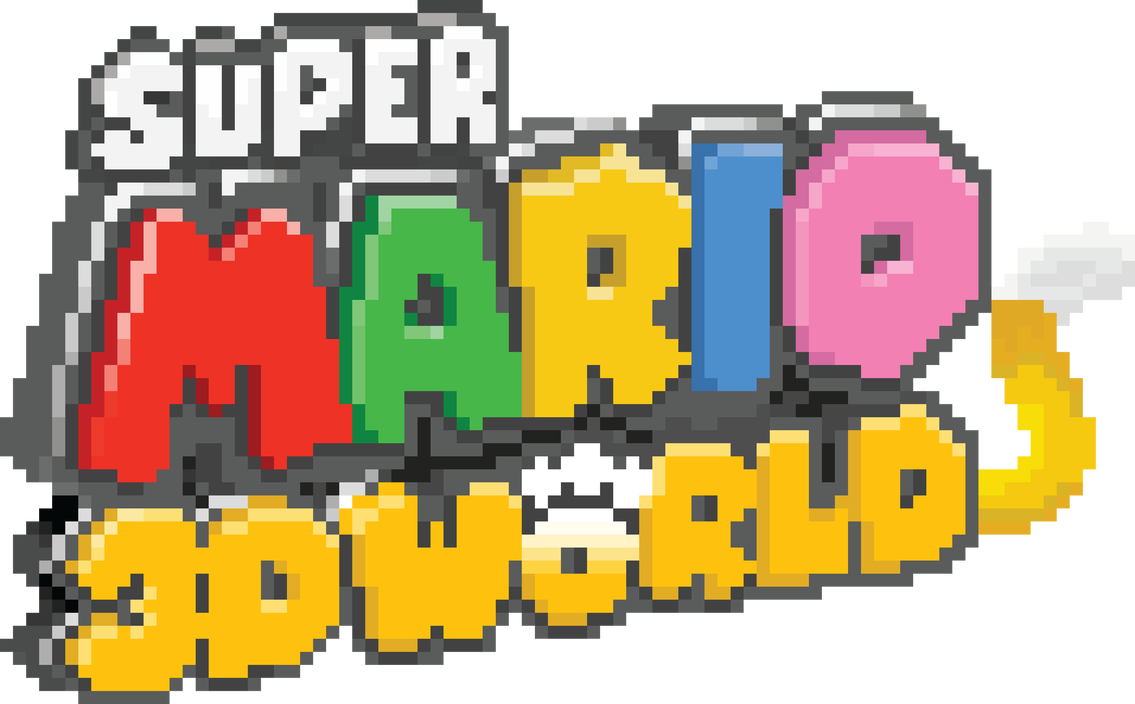 Super Mario World Logo Transparent Clipart Free Download - Super Mario ...
