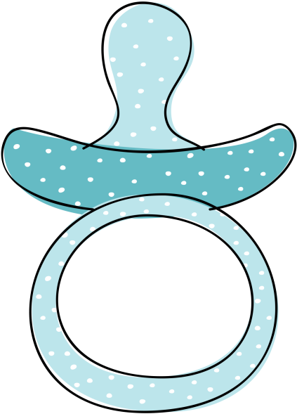 Blue Pink Baby Pacifier Clipart - Png Download - Full Size Clipart ...