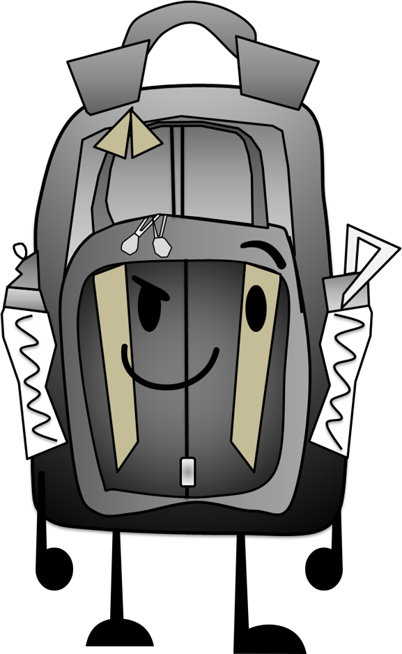 Download Clipart Backpack Object Anthropomorphic Insanity Backpack- - 1 ...