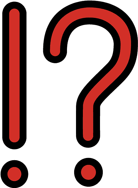 Download Exclamation Question Mark Emoji Clipart - โทษ ของ การ สูบ ...
