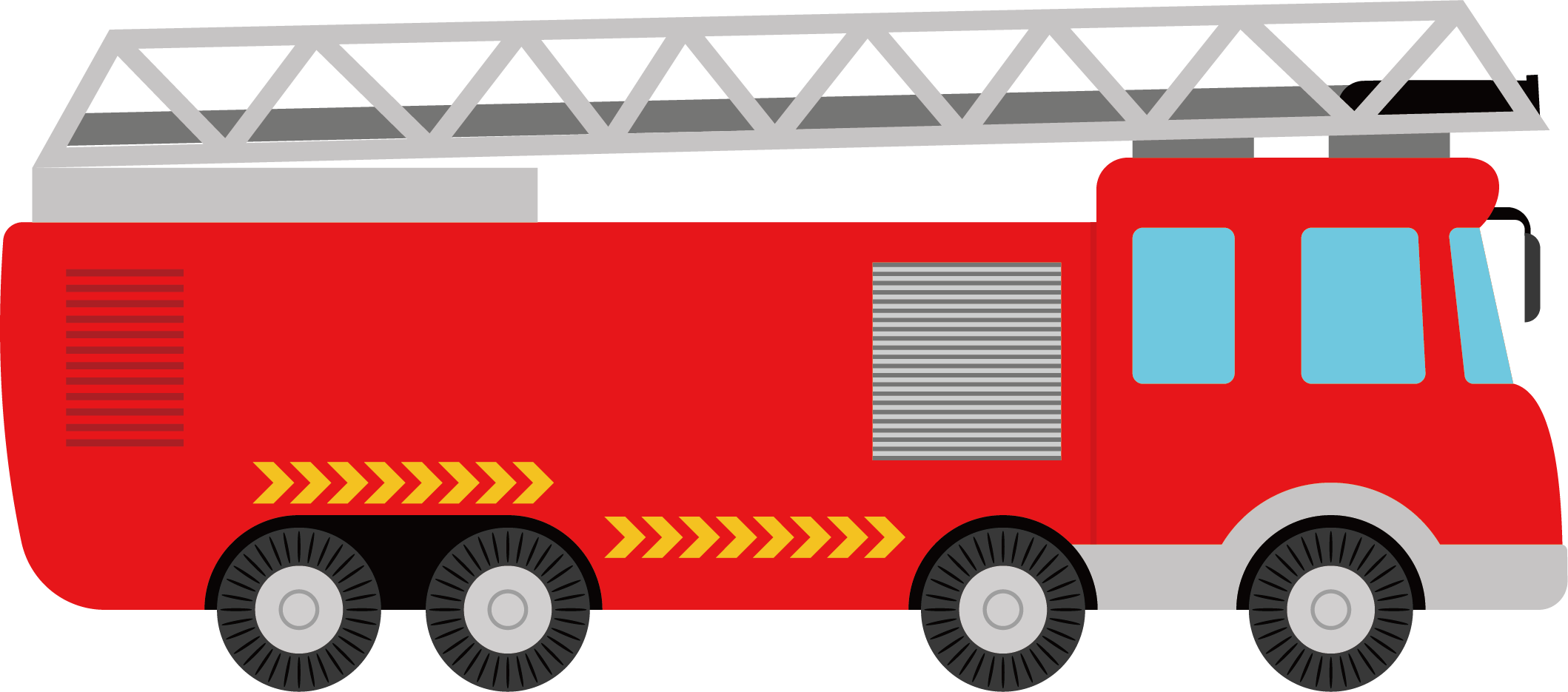 Fire Engine Car Transport Illustration - Fire Truck Illustration Png ...