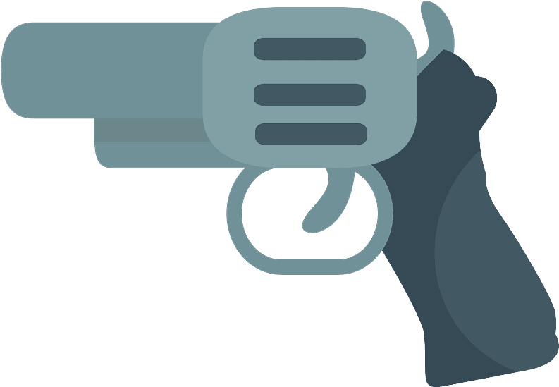 Pistol Emoji Clipart - Trigger - Png Download - Full Size Clipart ...