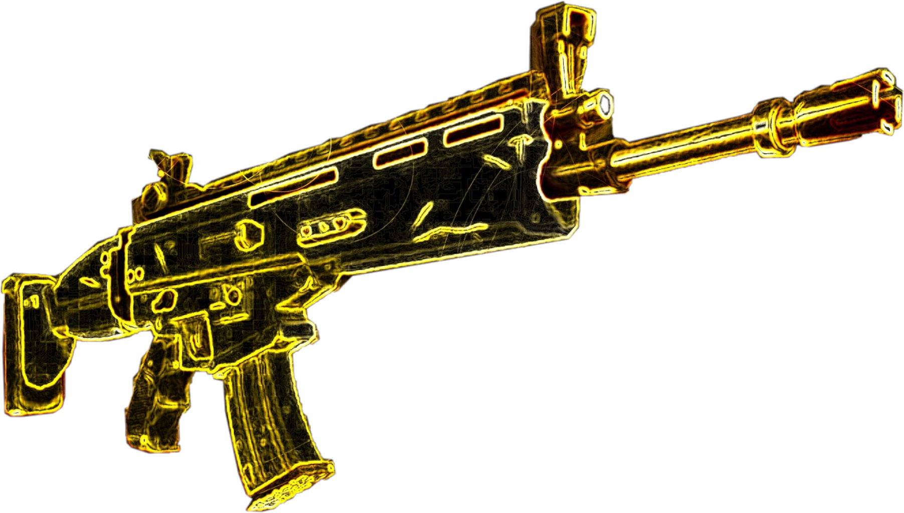 Gun Clipart Fortnite, Gun Fortnite Transparent Free - Fortnite Scar Png Transparent - Full Size ...