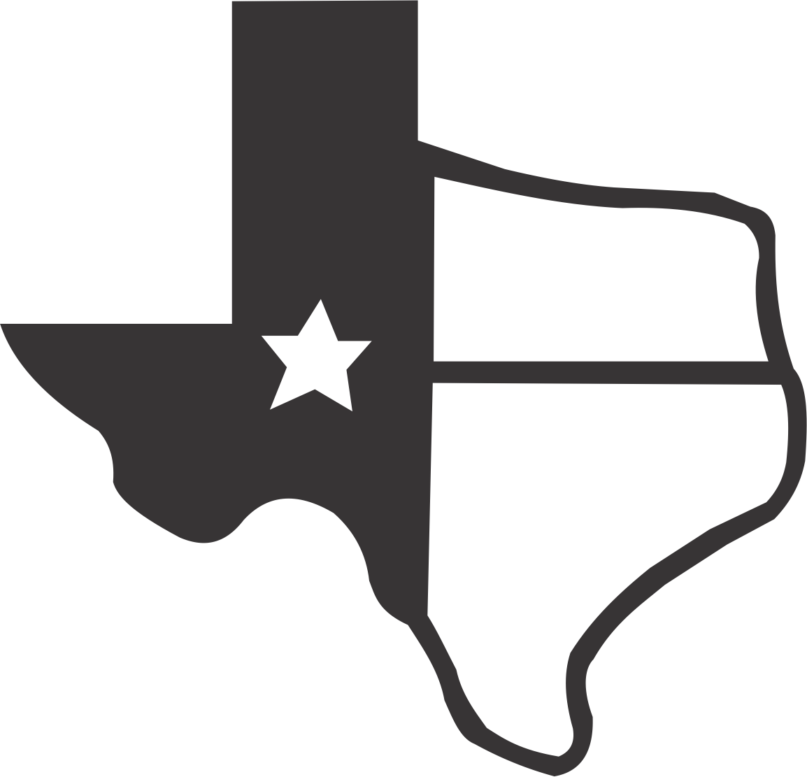 Flag Texas - Texas Flag Black And White Clipart - Full Size Clipart ...