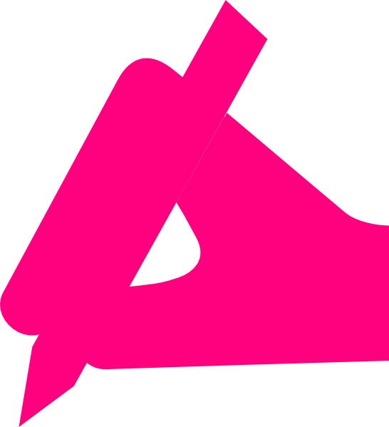 Transparent To Write Clipart - Pink Writing Png - Full Size Clipart ...