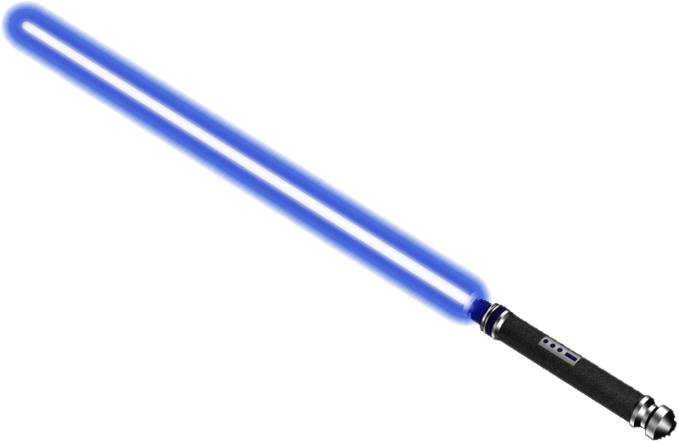 Blue Lightsaber Transparent Background Clipart - Full Size Clipart ...