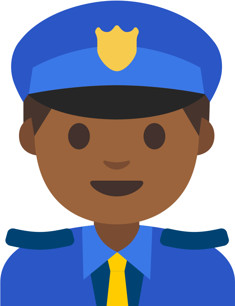 Emoji U1f46e 1f3fe - Man Police Officer Emoji Clipart - Full Size ...