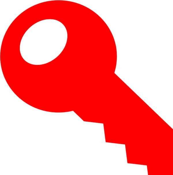 Key Clipart Red - Key Clipart Color - Png Download - Full Size Clipart ...