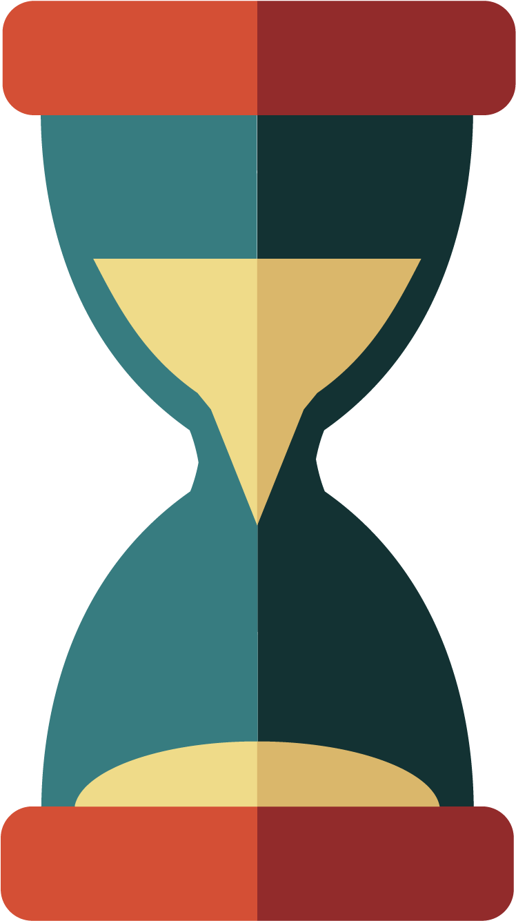 Hourglass Clipart Flat - Hour Glass Png Vector Transparent Png - Full ...