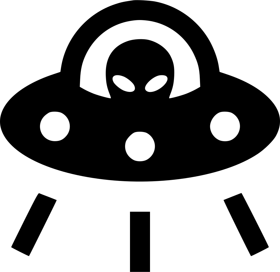 Download Transparent Rocket Ship Png - Ufo Clipart Black And White ...