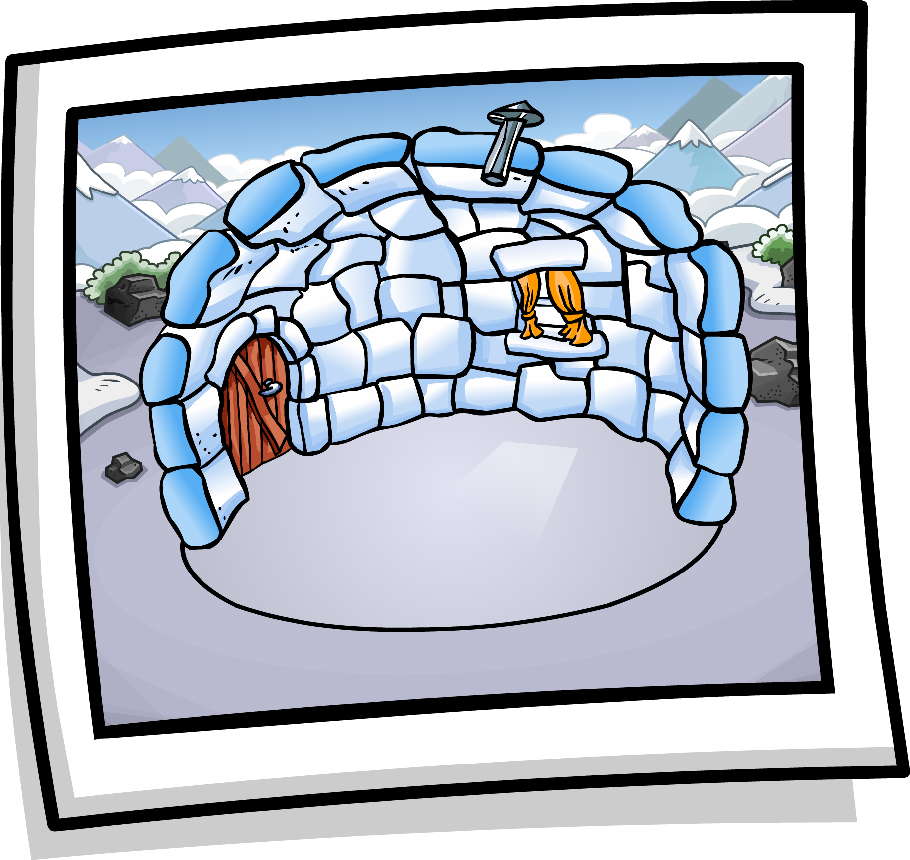Club Penguin Rewritten Wiki - Club Penguin Igloo Inside Clipart - Full Size Clipart (#5244493 ...
