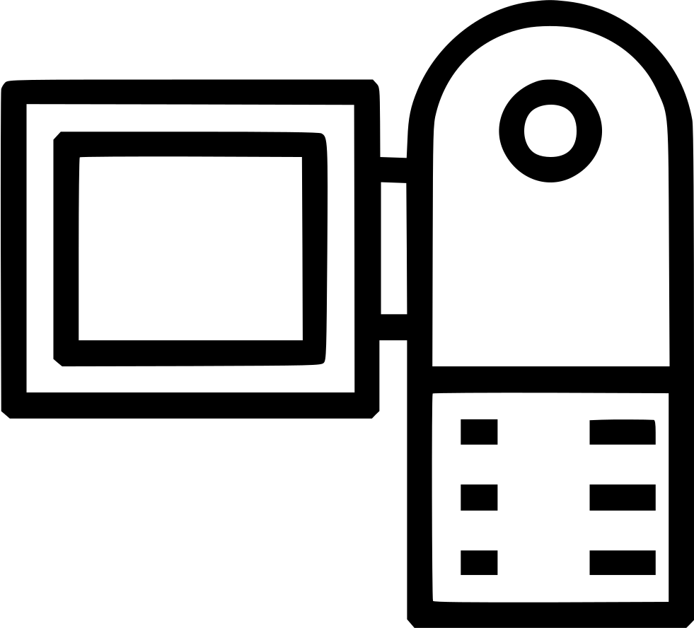 Digital Video Camera Back View - Video Camera Clipart - Full Size ...