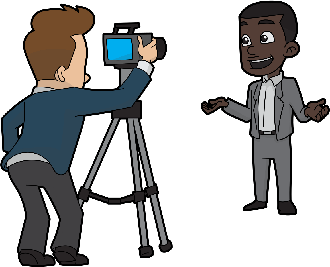 Person With Camera Cartoon Clipart - Full Size Clipart (#5247187 ...