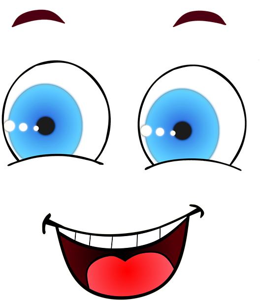 Download Face Smiley Laugh Joy Eyes Mouth Comic - Eyes And Mouth ...