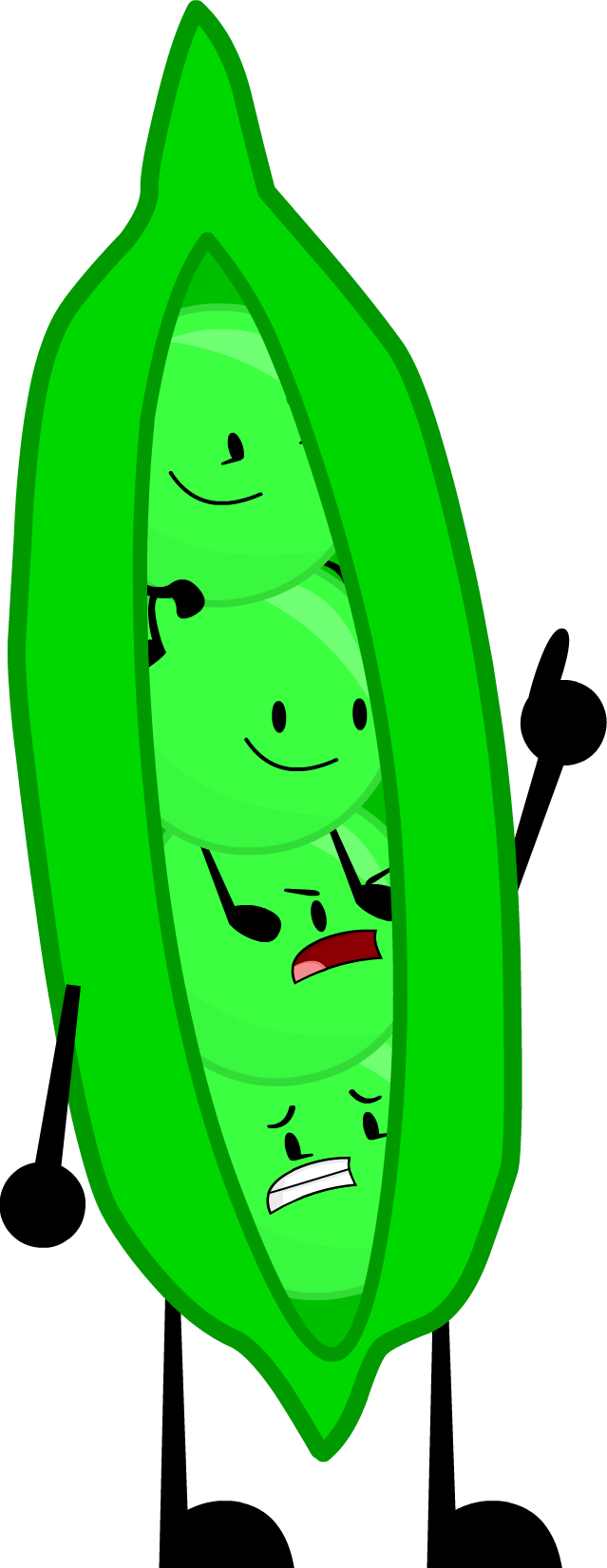 Pea Anthropomorphic World Wiki - Bfdi Dominos Clipart - Full Size ...