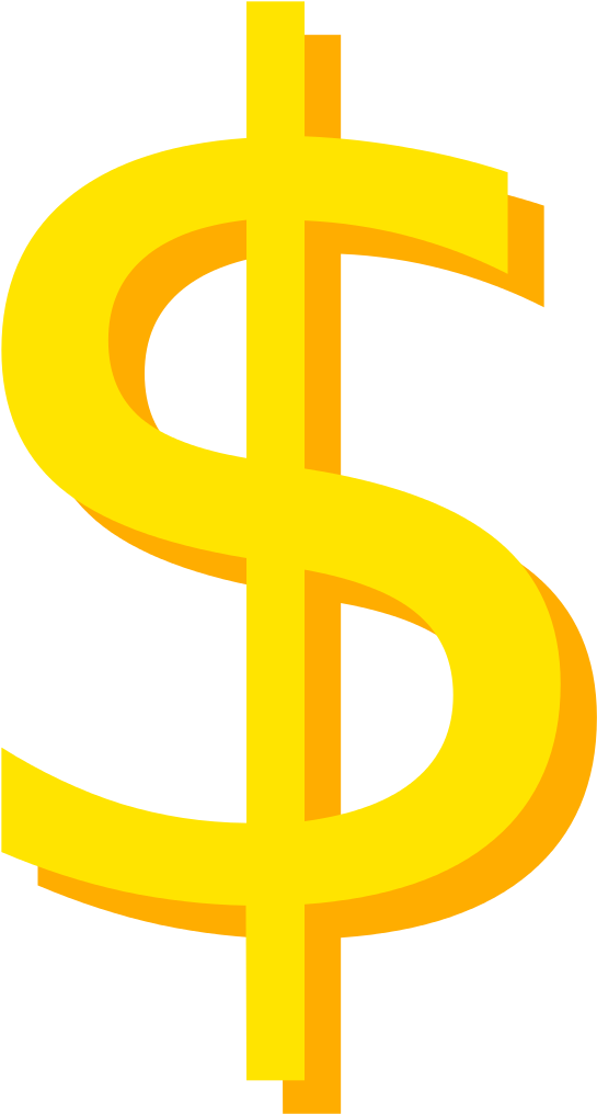 Download Dollar Symbol Gold - Yellow Dollar Sign Png Clipart (#5249927 ...