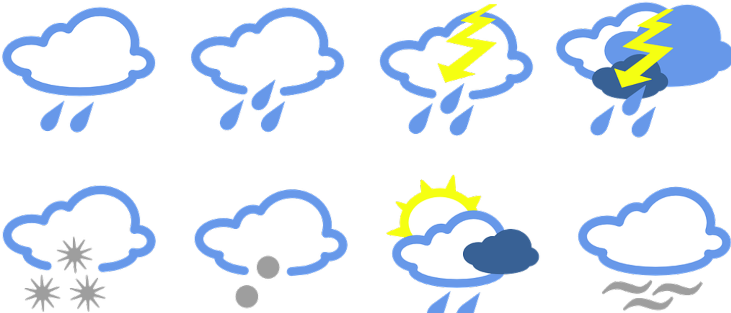 Download Transparent Cartoon Weather Symbols Clipart (#5250184 ...