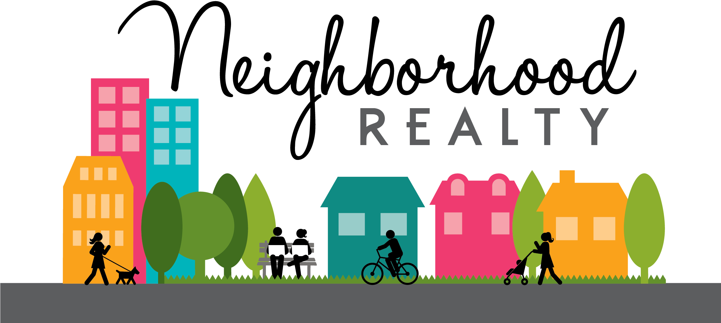 Download Neighborhood Realty Vector Graphics Clip Art Illustration ...