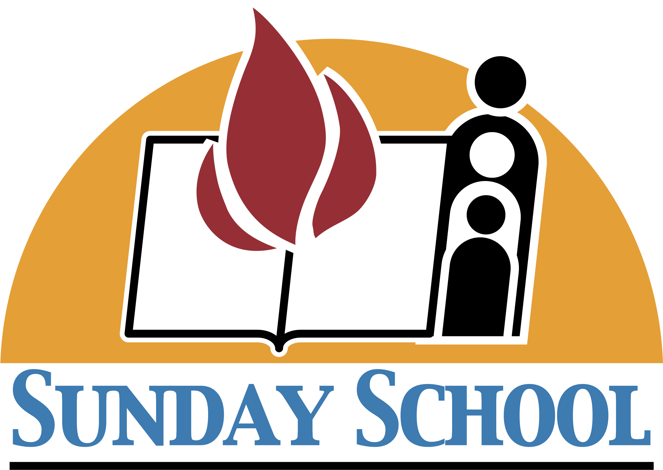 Sunday School Logo Png Transparent & Svg Vector Clipart - Full Size ...