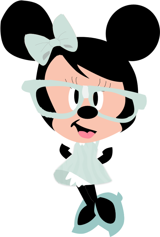Cute Nerd Clipart - Nerdy Minnie Mouse Clipart - Png Download - Full ...