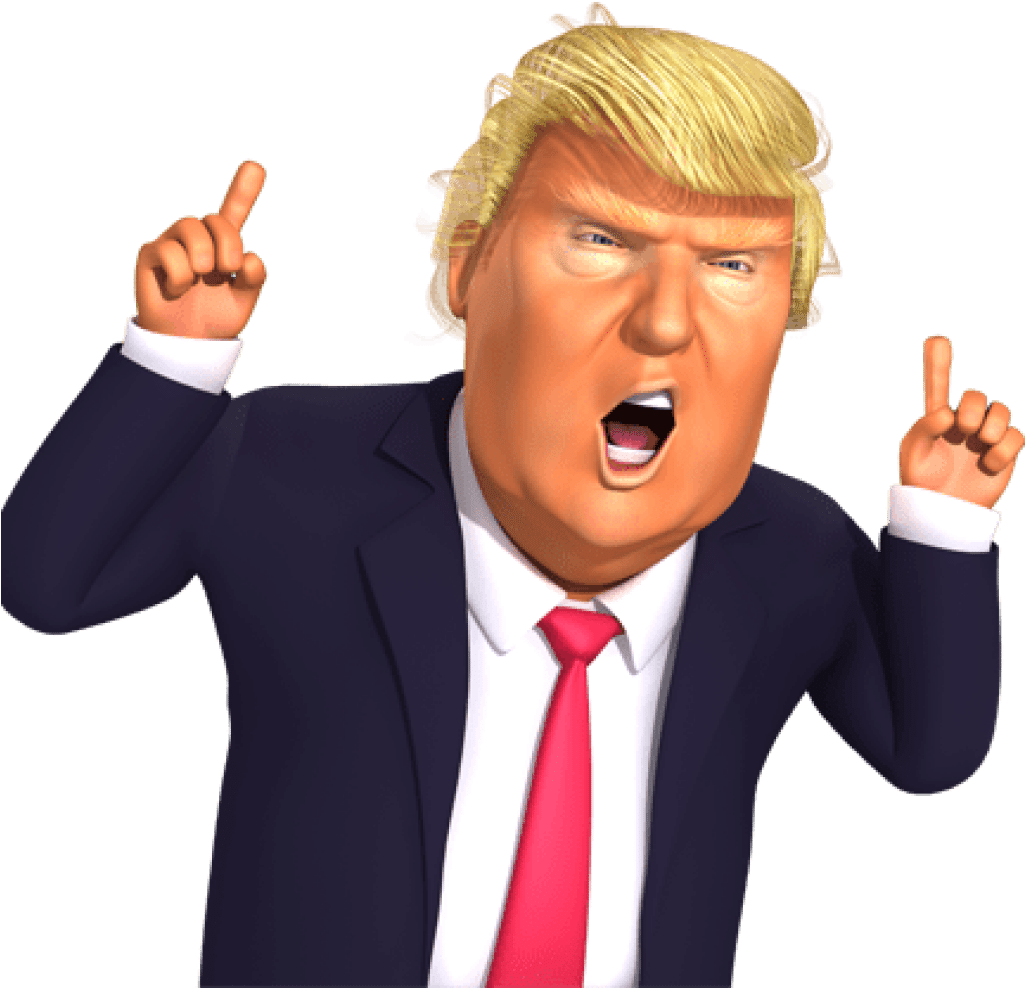 Clipart Trump Cartoon Png - Cartoon Transparent Donald Trump - Full ...