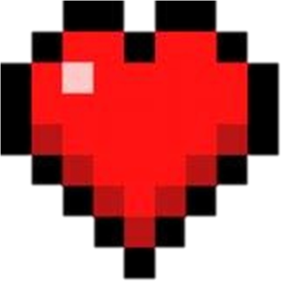 Minecraft Health Bar Clipart Picture Black And White - Minecraft Heart ...