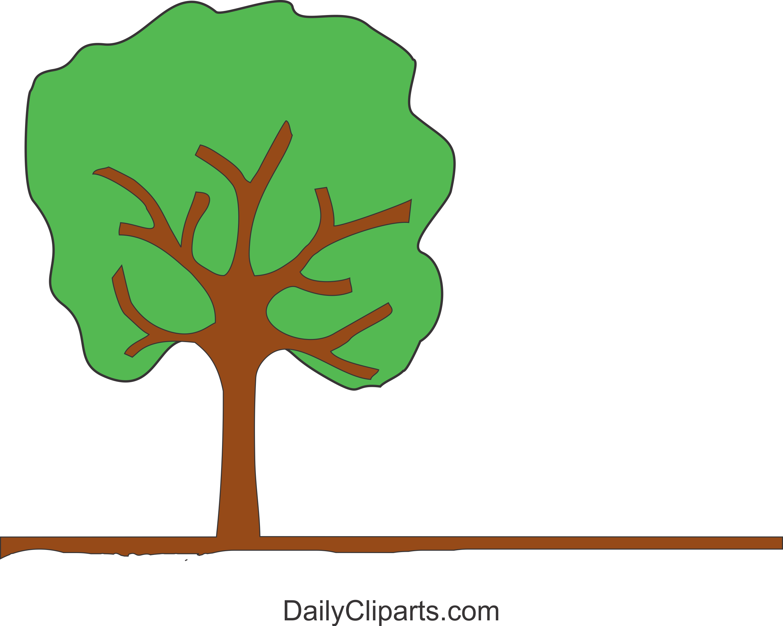 Tree With Land Clipart - Png Download - Full Size Clipart (#5260282 ...