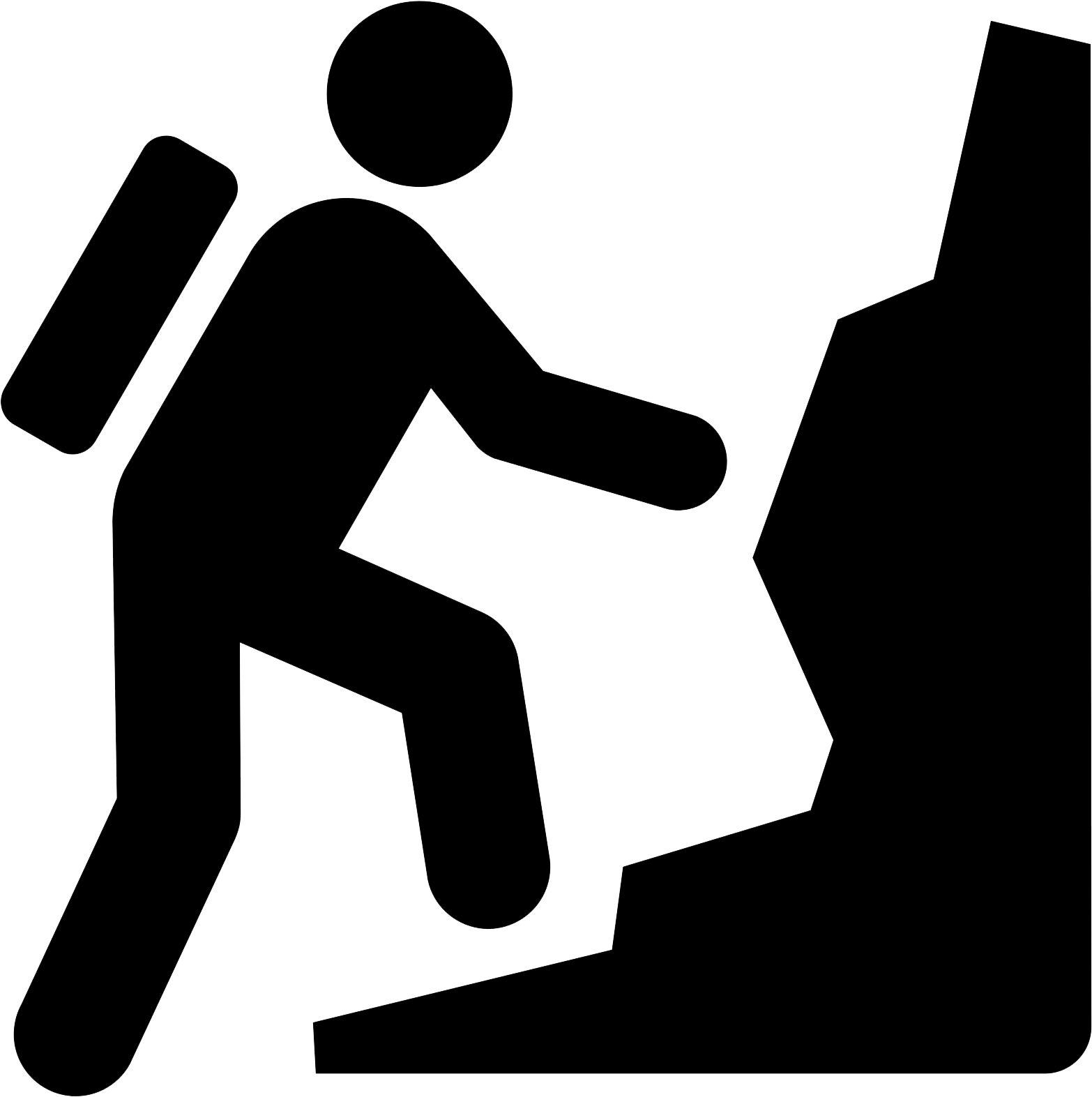 Transparent Backpacking Clipart - Person Climbing Icon - Png Download ...