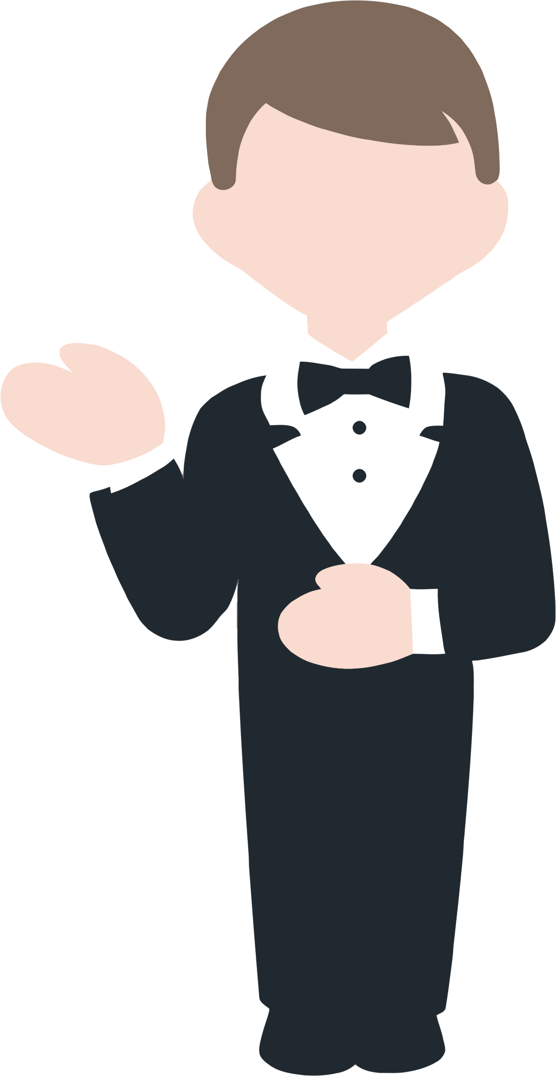Clipart - Cartoon Butler Clip Art - Png Download - Full Size Clipart ...