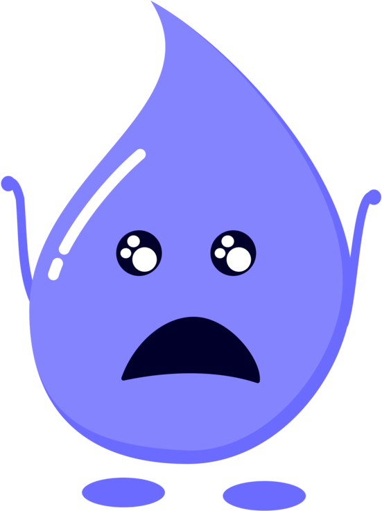 Blue,purple,fish - Water Drop Man Cartoon Clipart - Full Size Clipart ...