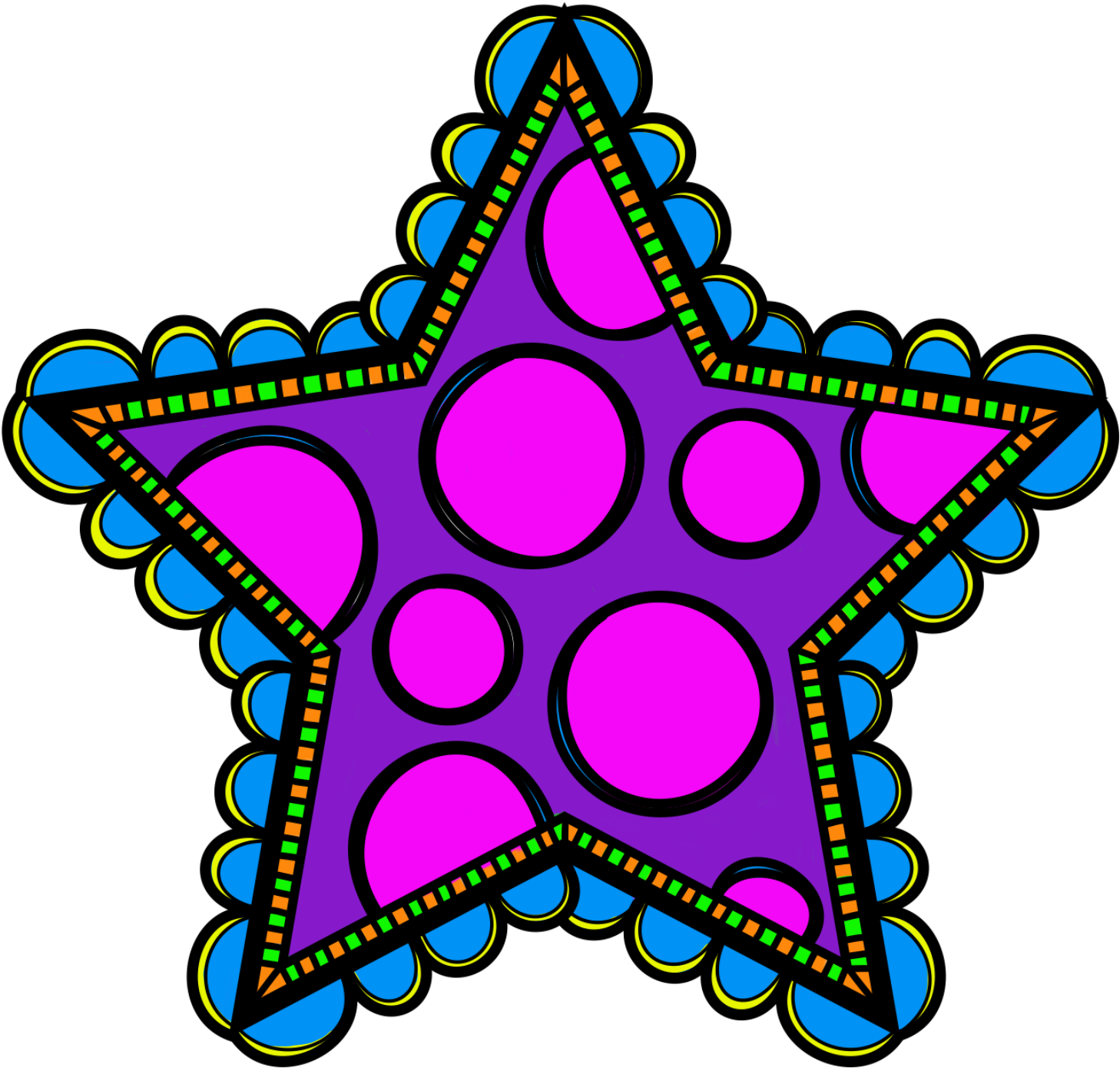 Preschool Clipart Star - Cartoon Pink Star - Png Download - Full Size ...