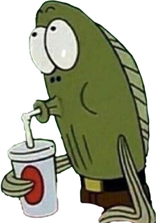 Spongebob Fish Png - Spongebob Fish Drinking Soda Clipart - Full Size ...