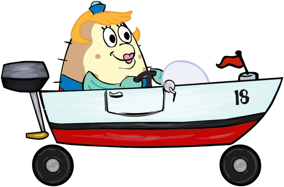 Download Mad Clipart Spongebob - Mrs Puff In A Boat - Png Download ...