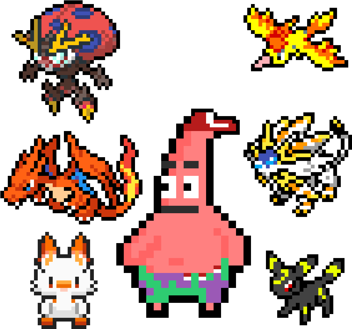 Patrick Spongebob Pixel Art Clipart - Full Size Clipart (#5275827 ...