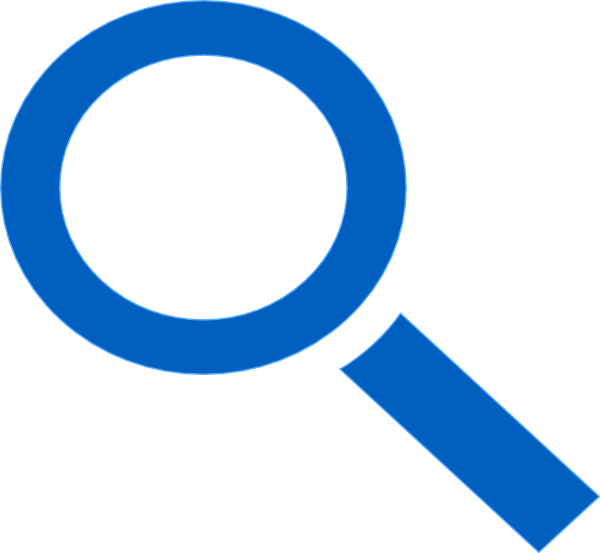 Clip Art Magnifying Glass Blue - Png Download - Full Size Clipart ...