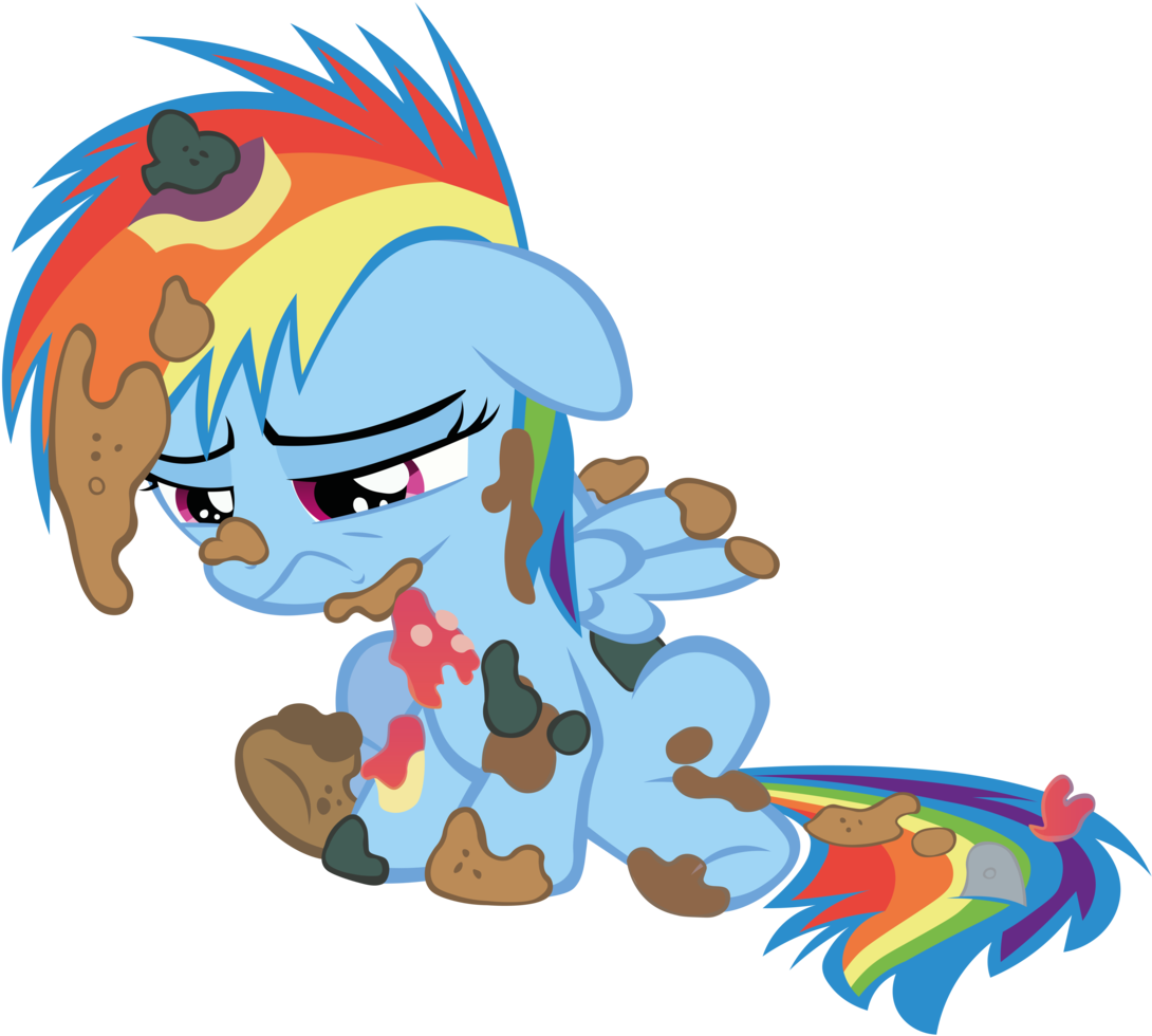 Transparent Crow Clip Art - Mlp Filly Rainbow Dash Sad - Png Download ...