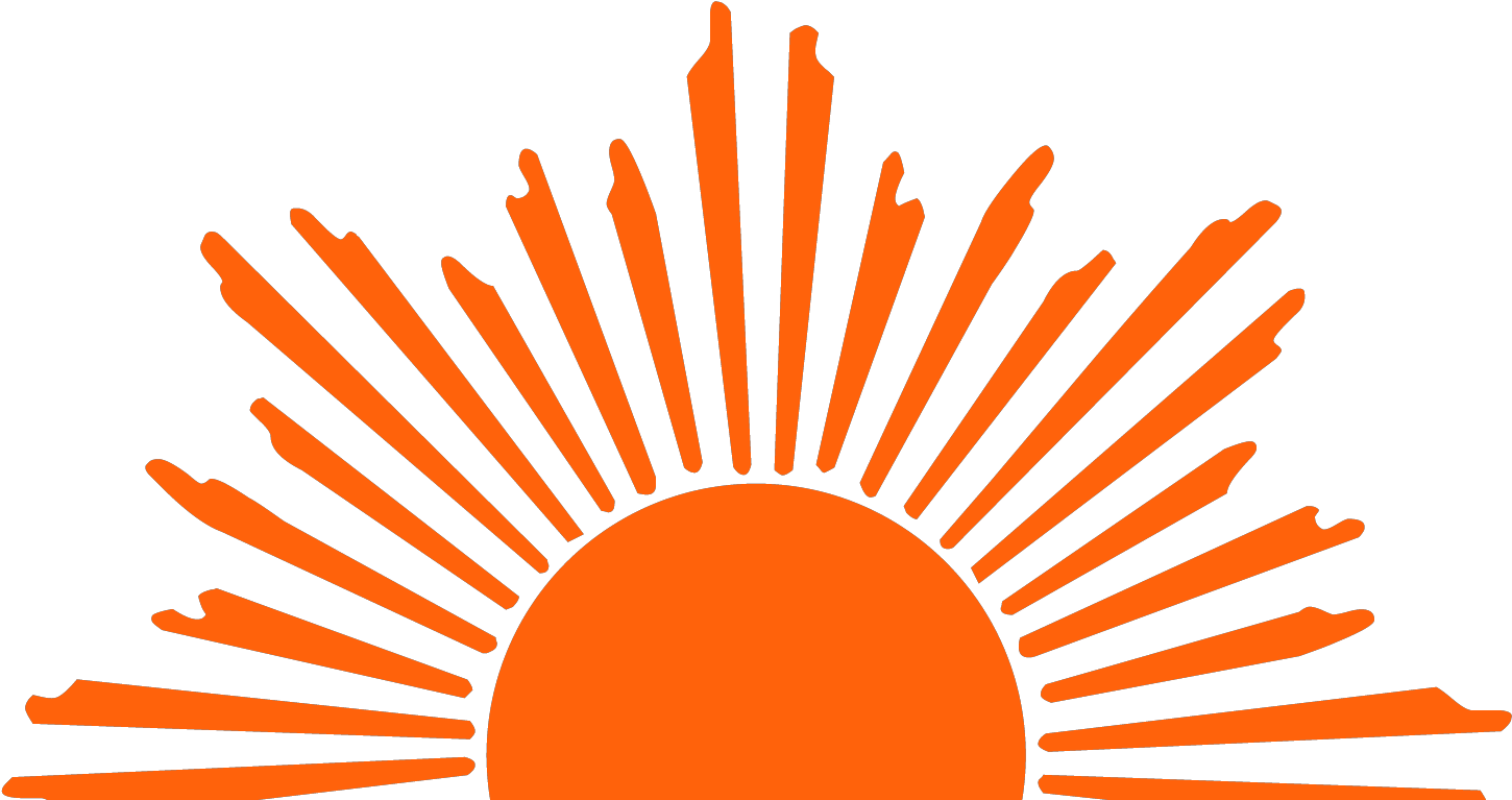 Morning Clipart Rising Sun, Morning Rising Sun Transparent - Half Sun ...