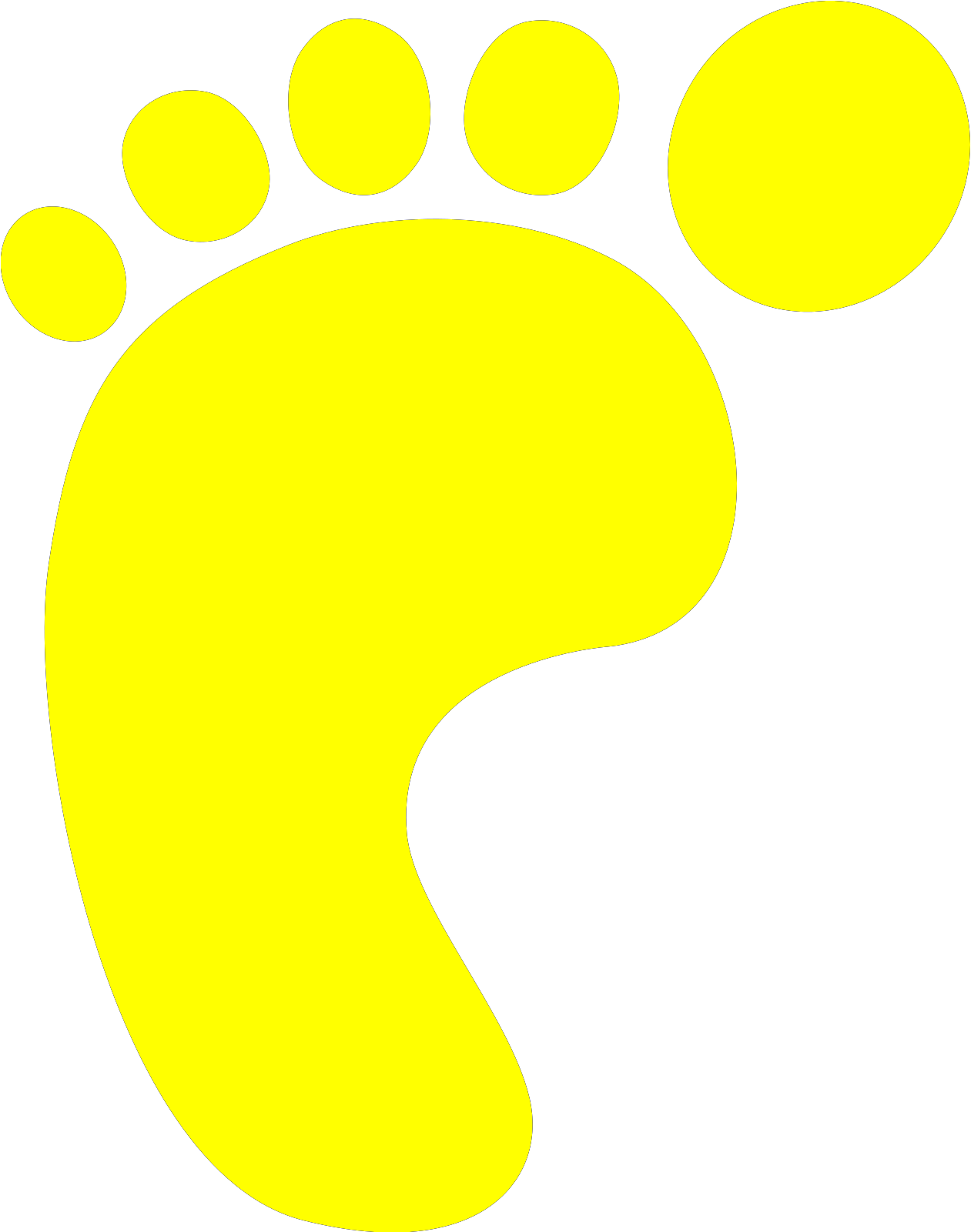 Download Foot Step Clipart Yellow - Png Download (#5286921) - PinClipart
